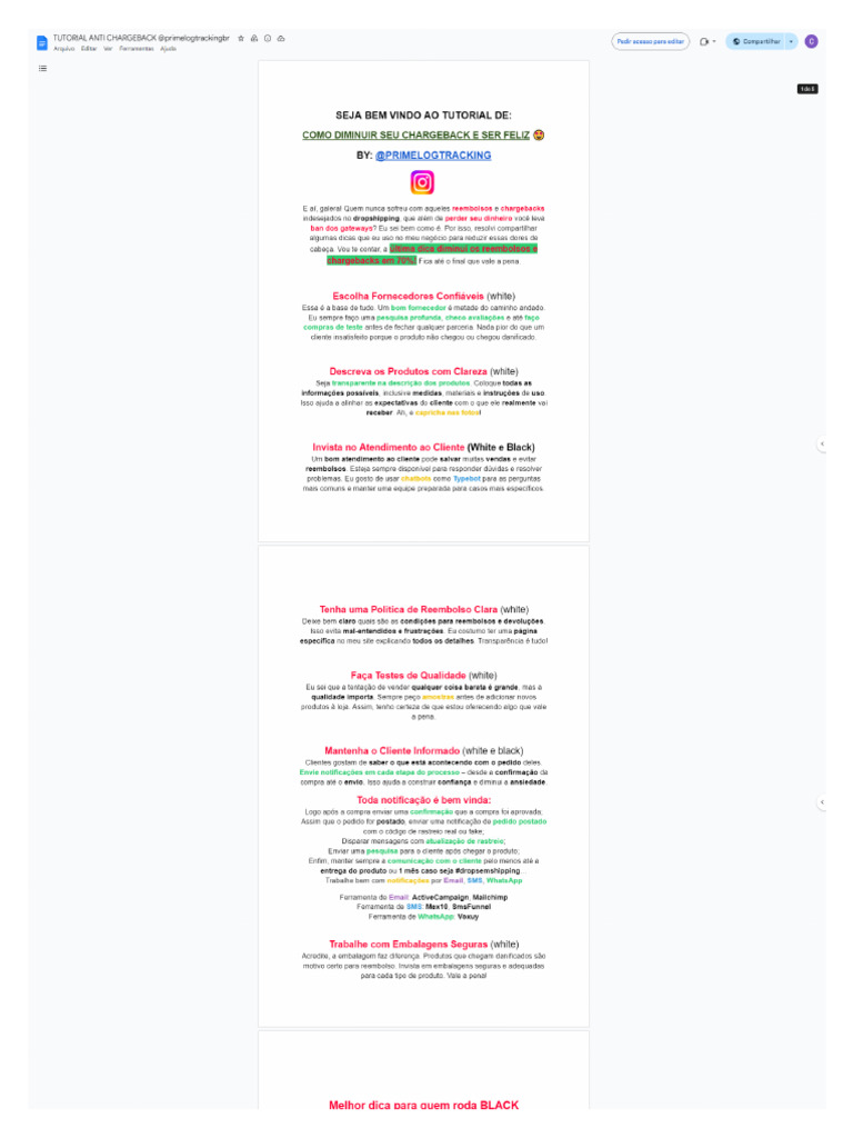 Diminuir Reembolso | PDF