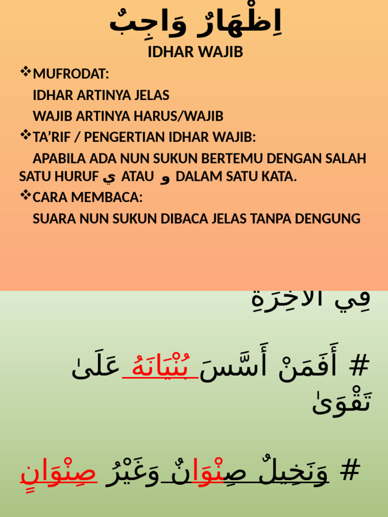 Idhar Wajib | PDF