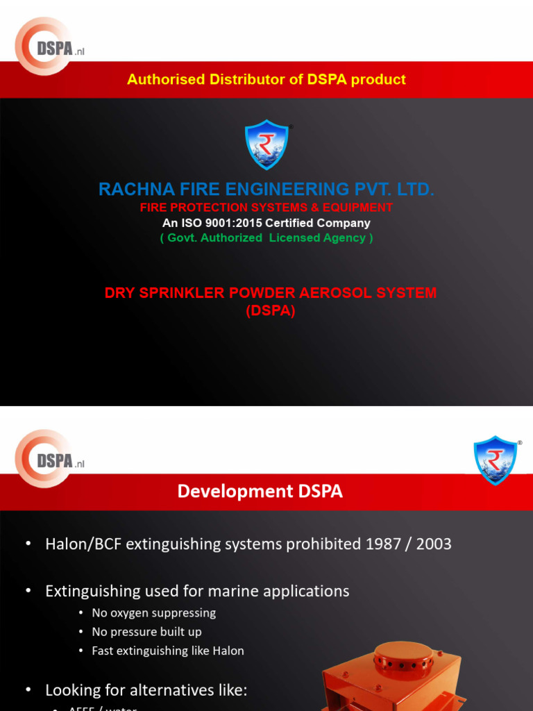 DSPA Fire Suppression System Overview | PDF | Fires | Technology ...