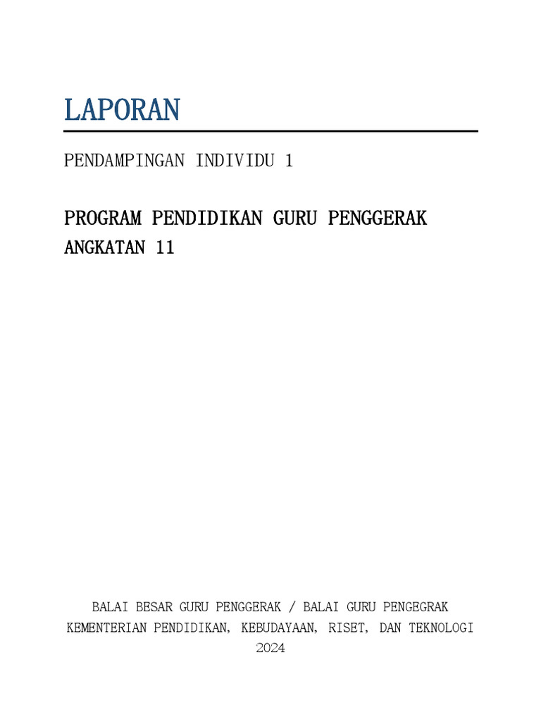 Laporan PI AZIS | PDF