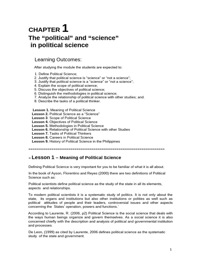 PS 1 - Chapter 1 Module | PDF