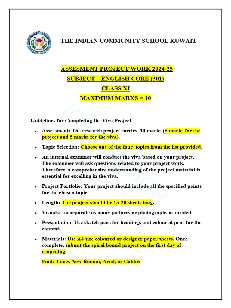 Grade 11 CBSE Project | PDF