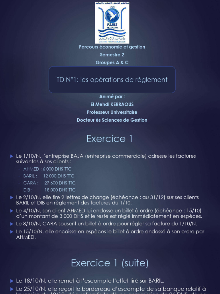 Serie de TD N°1 - Compressed | PDF Serie de TD N°1 - Compressed | PDF