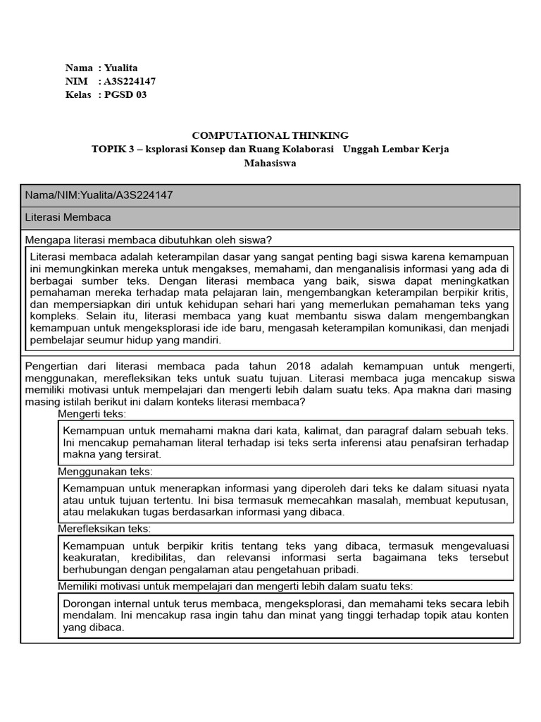 CT T3 Eksplorasi Konsep Dan Ruang Kolaborasi Sub Topik 2 | PDF