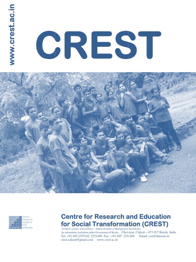 E Brochure Crest Pdf Science And Technology Science