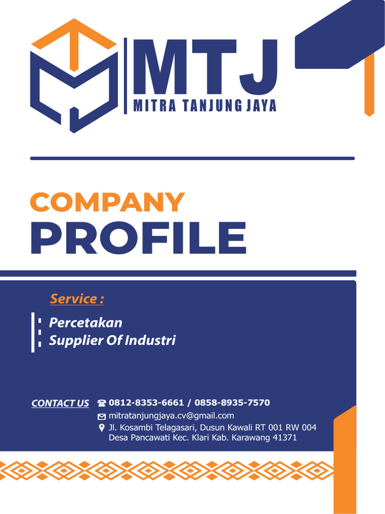 Company Profile CV Mitra Tanjung Jaya | PDF