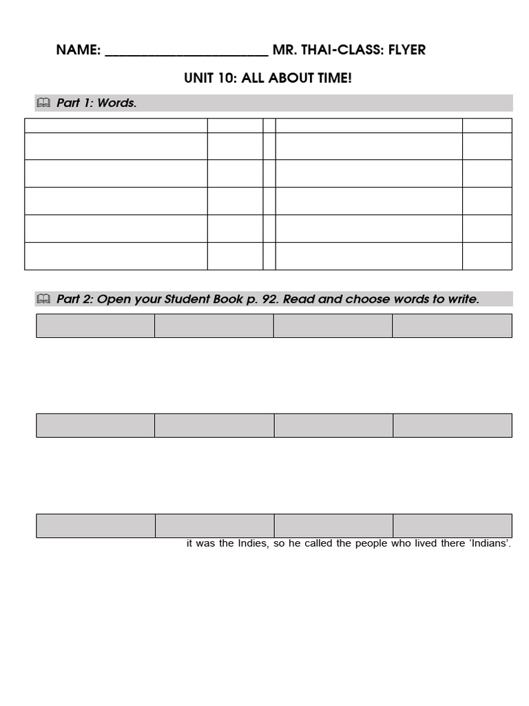 Flyers - Unit 10 - Practice | PDF