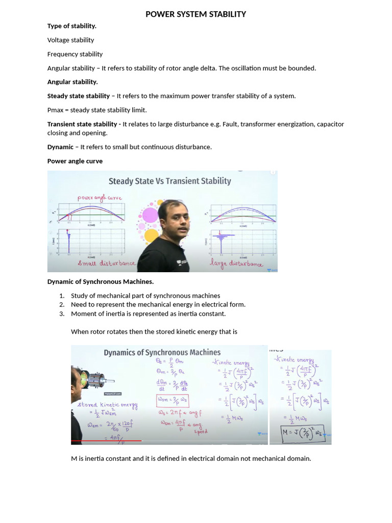Power System Stability | PDF