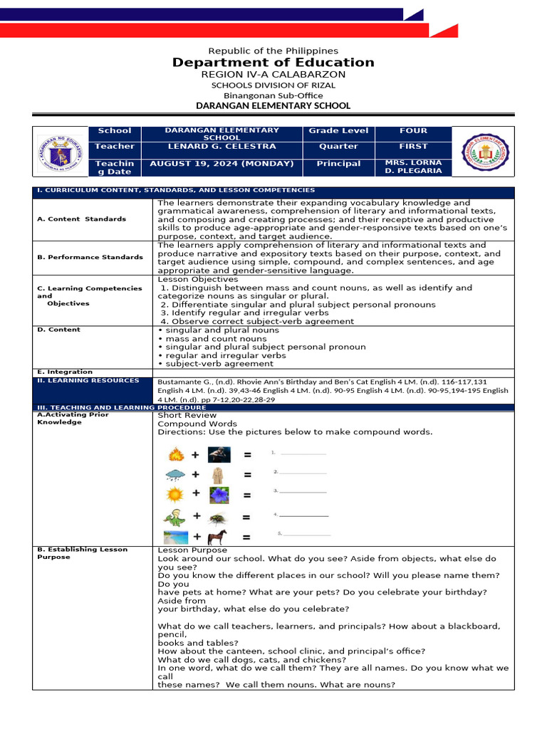 English Day 1 | PDF
