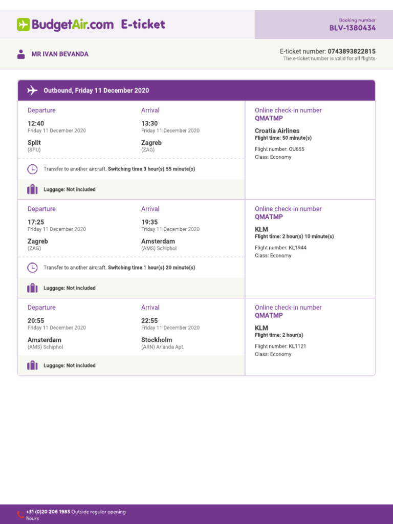 SPU-ARN Eticket | PDF