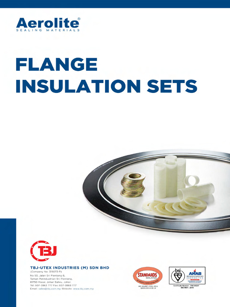 Technical Data-AEROlite Flange Insulation Set | PDF