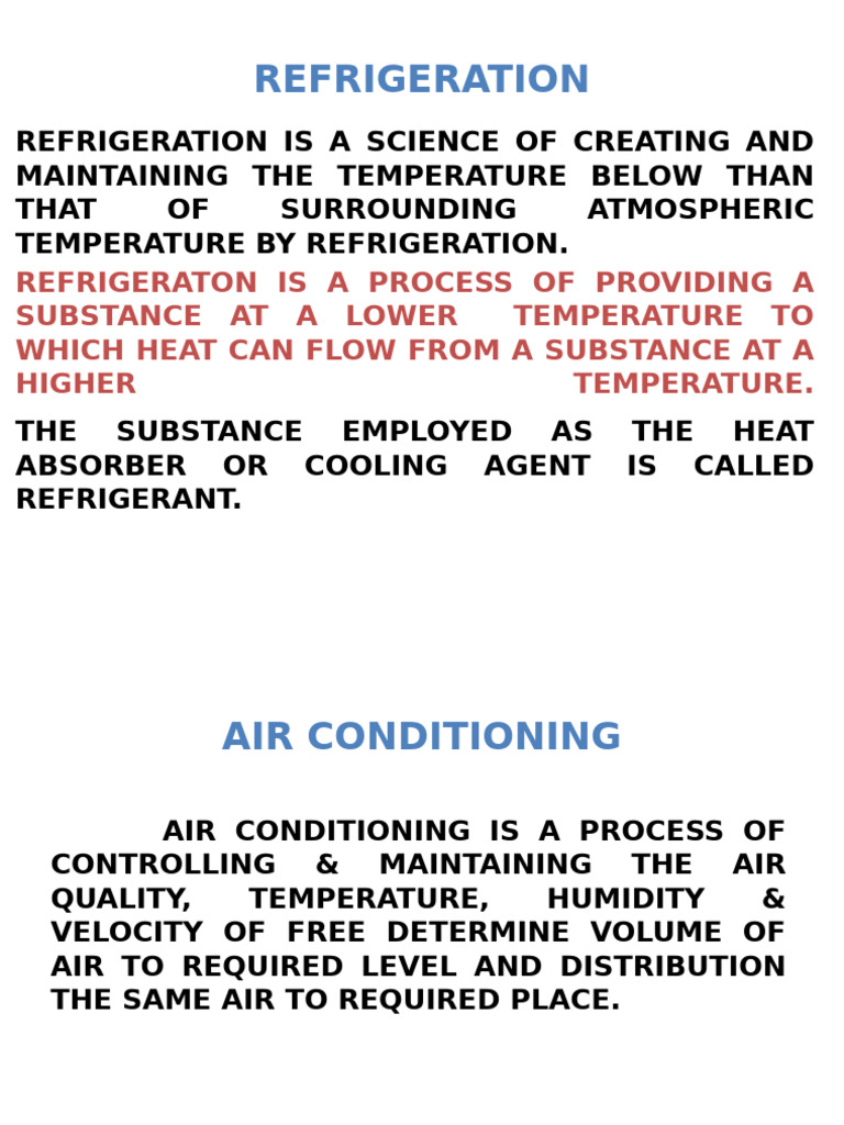 Basic Refrigeration & Compressor | PDF