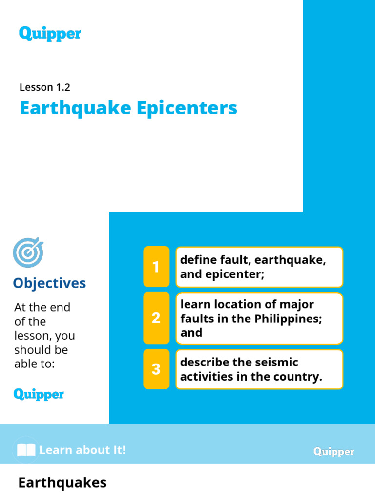 Science 10 1.2 Earthquake Epicenters | PDF