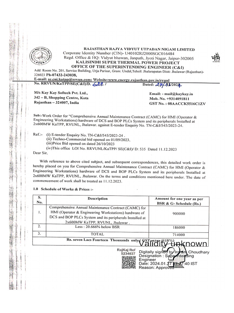 1work Order of CAMC | PDF