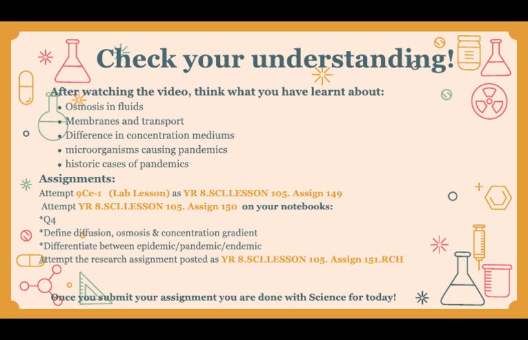 Yr 8.sci - Lesson 105.oi - Google Slides | PDF