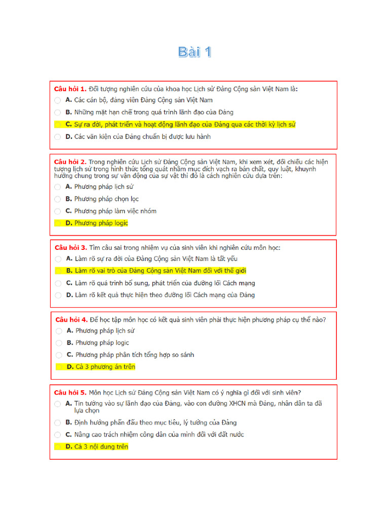 ĐỀ CƯƠNG LSD | PDF