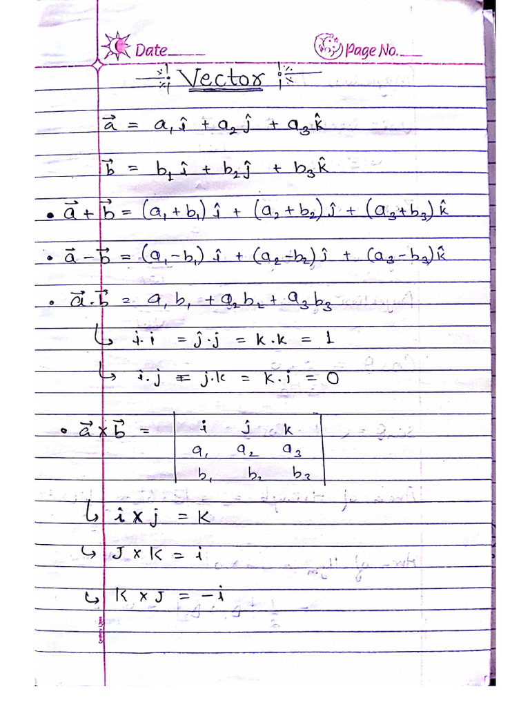 Vector 3D Notes | PDF
