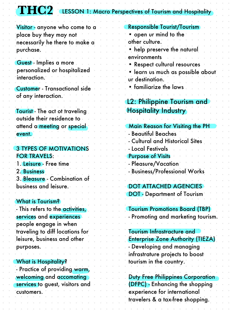 THC2 TPC1 Reviewer | PDF