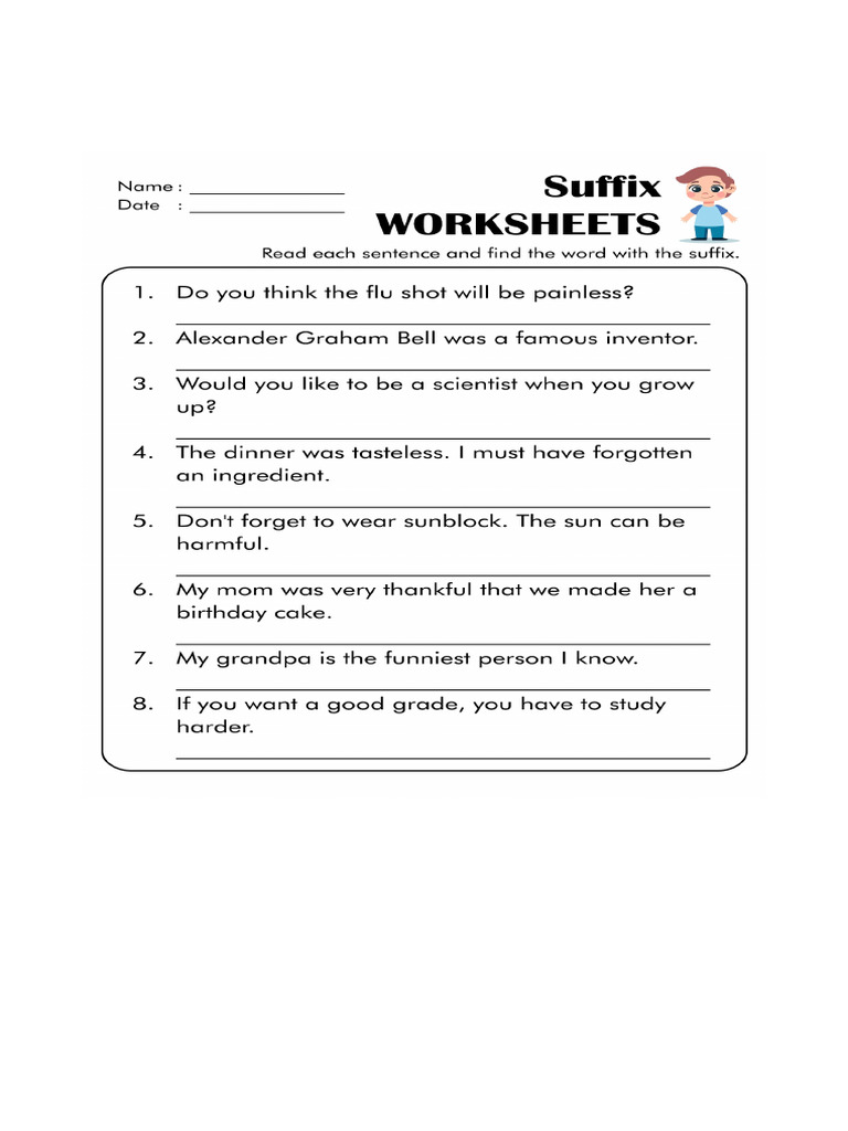 Prefix Suffix Worksheets 2nd Grade - 448581.jpg | PDF