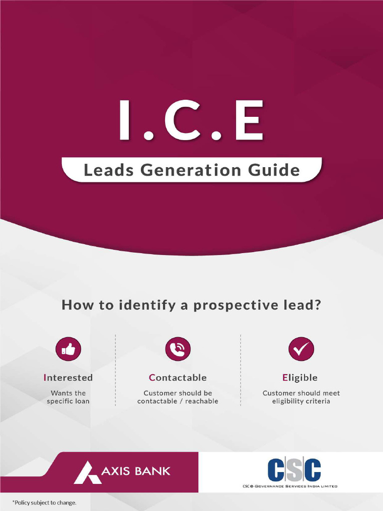 English - Axis ICE Lead - CSC Project - V2 | PDF