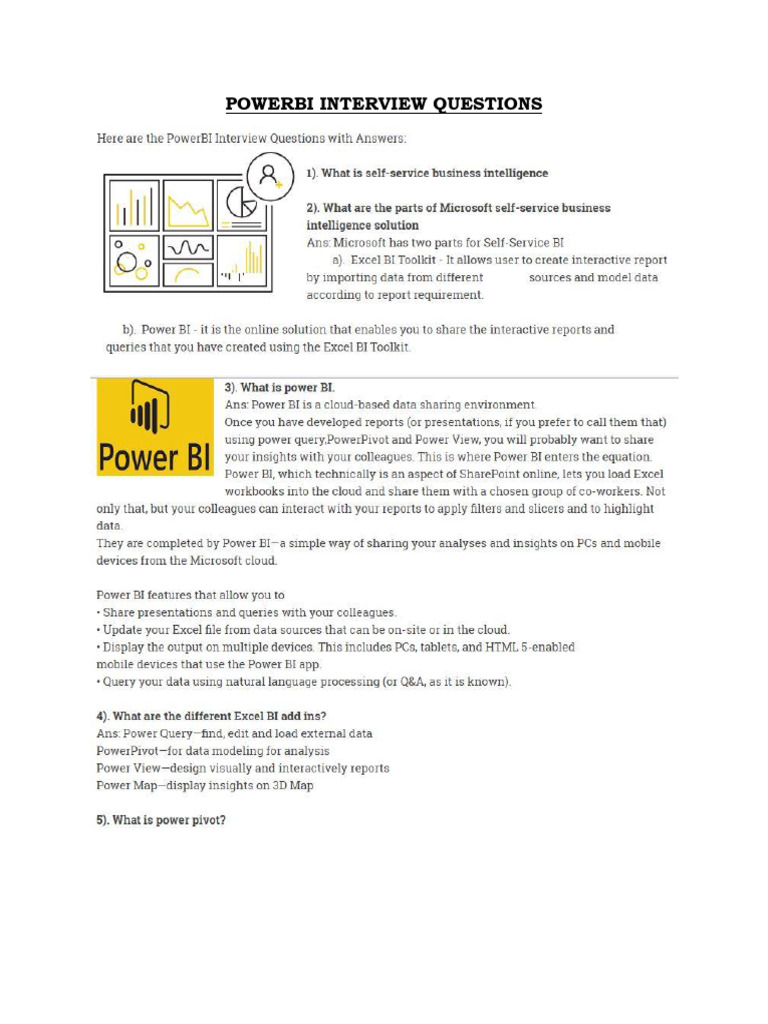 1 - Power BI Interview Questions | PDF