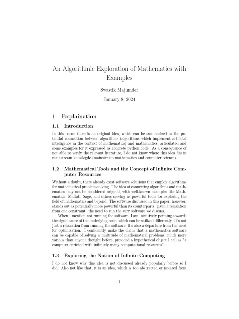 Inf Math Ai | PDF