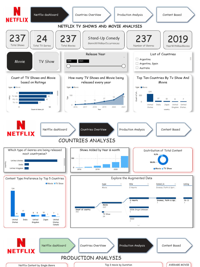 Netflix Dashboard Updated With Changes | PDF