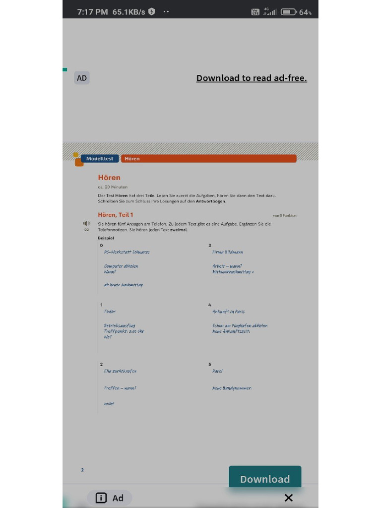 Telc Lesen | PDF