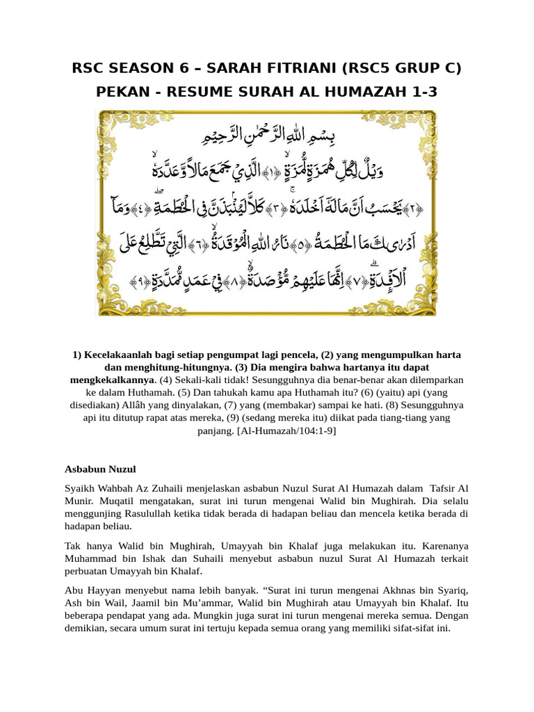 RSC Season 6 - Pekan 2 | PDF