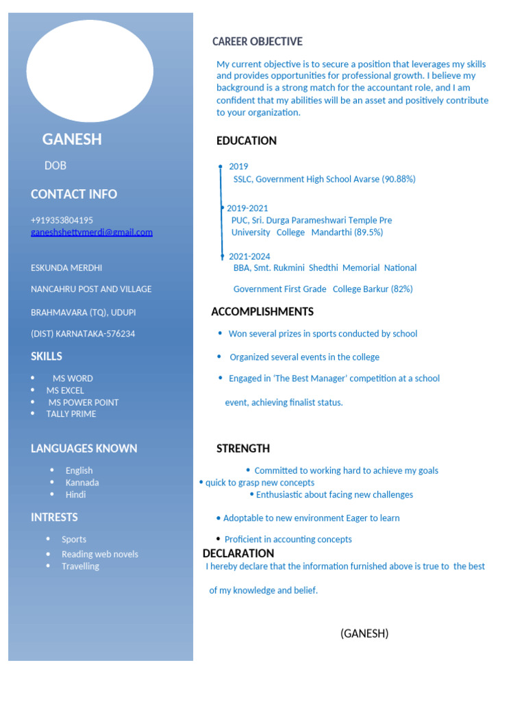 Ganesh Resume | PDF