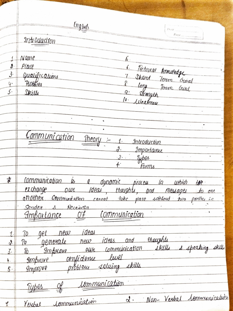 English Notes | PDF