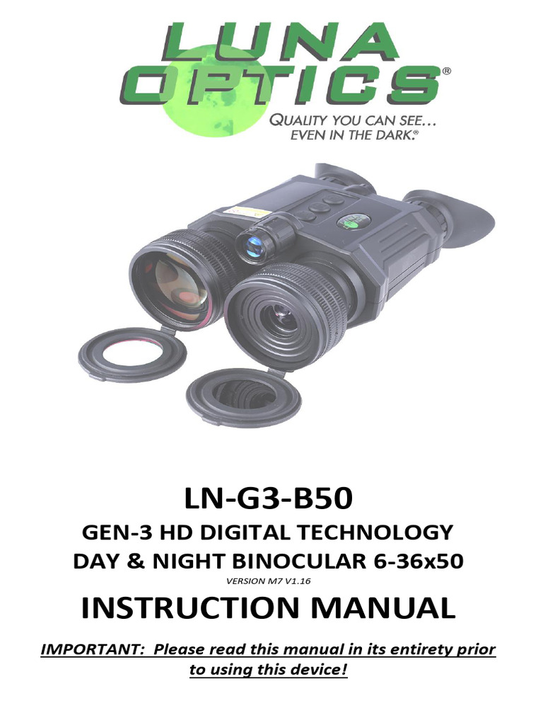 LN-G3-B50 - 2022 - M7 - V1.16 Instruction Manual | PDF