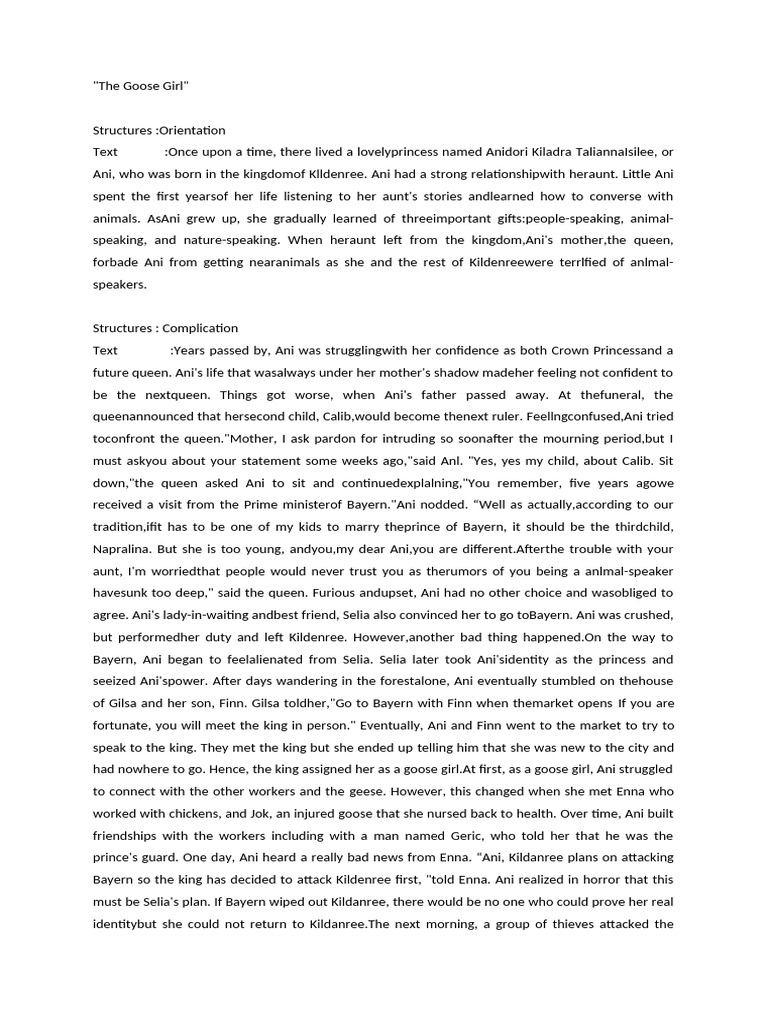 The Goose Girl | PDF