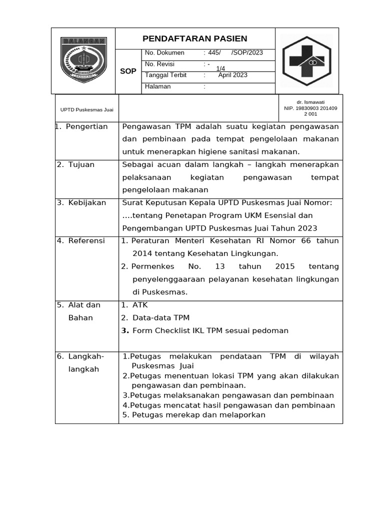 Sop TPM Fix | PDF | Business