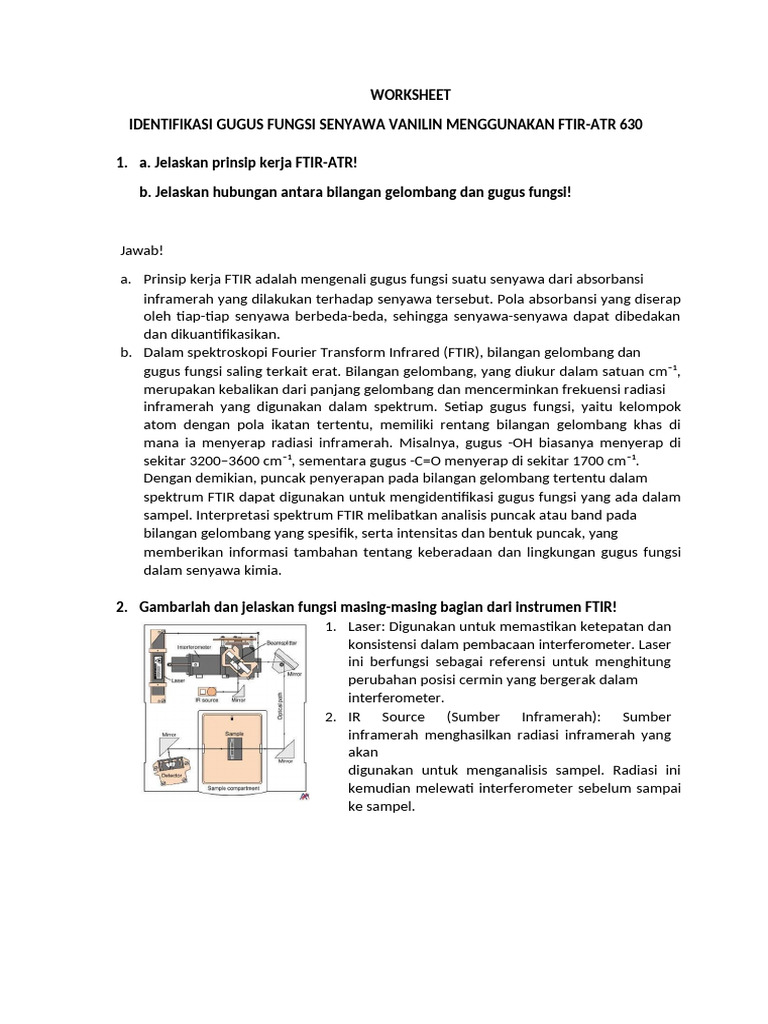 038 - Amelia Putri - 2A - Kelompok 10 - FTIR-ATR | PDF