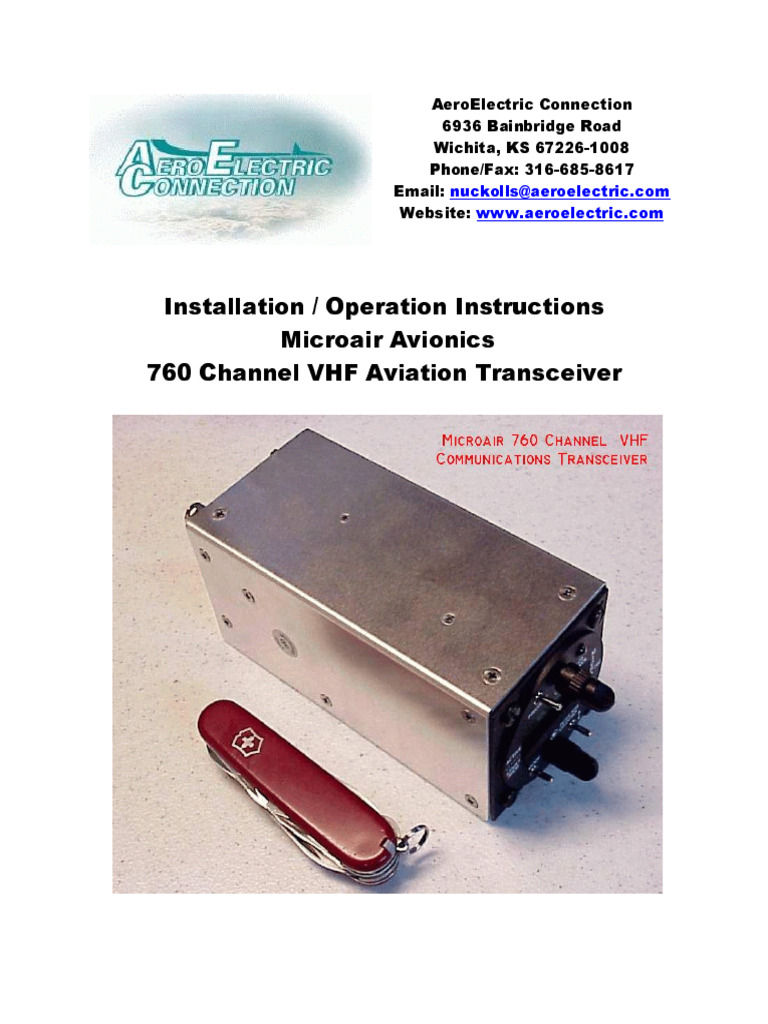 760 Vhf Transceiver | PDF
