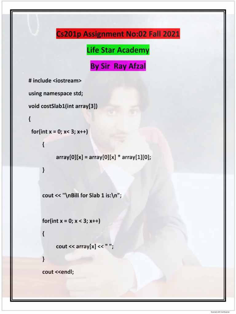 Cs201p Assignment No 2 Fall 2024 by Sir Afzal | PDF