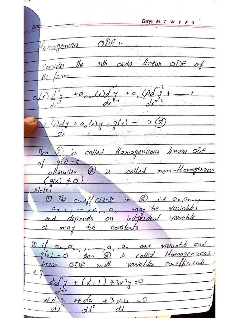 Differential Equation Final Course | PDF