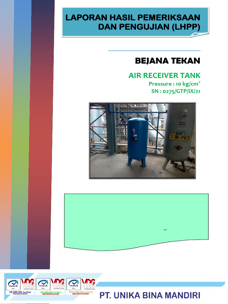 Air Receiver Tank | PDF