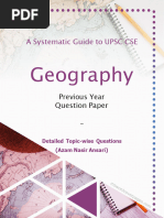 2nd Edition Geography Optional Paper I Pyq Topic Wise Compilation | PDF ...