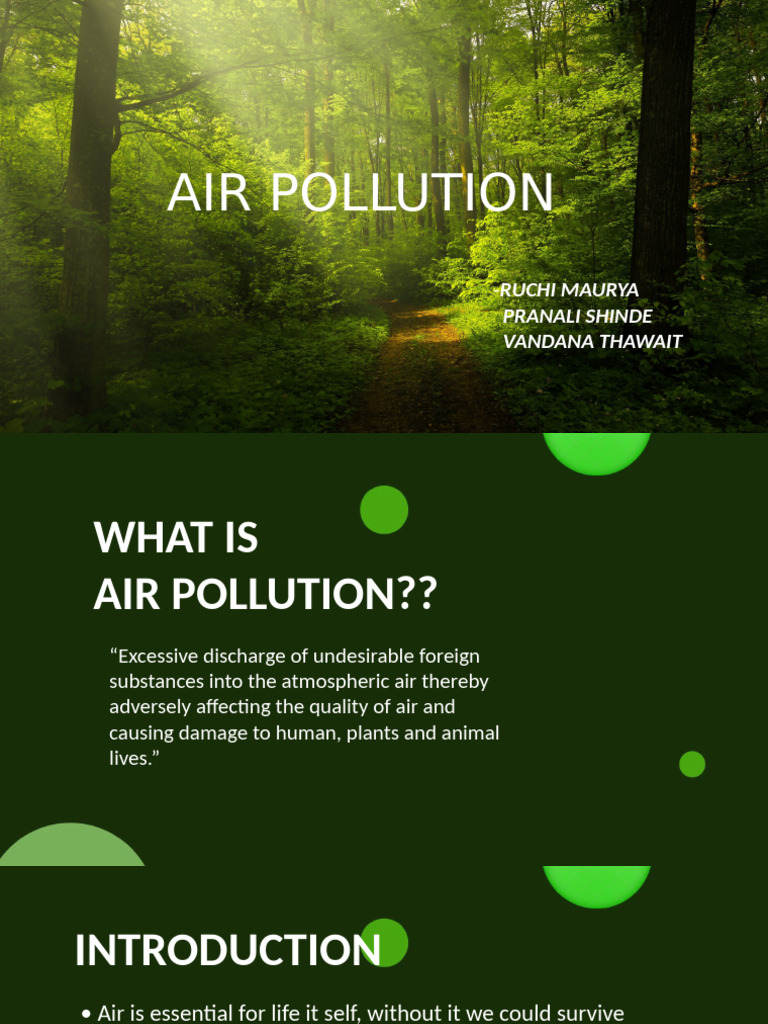 Air Pollution | PDF