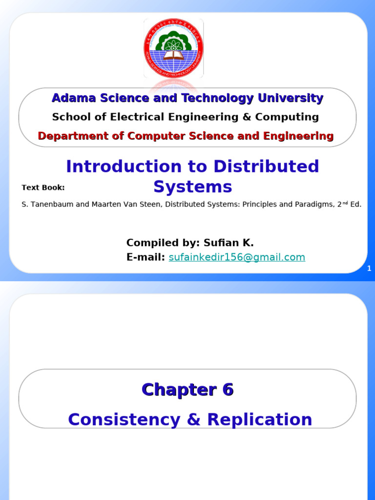 DS CH6 - Consistency and Replication | PDF | Replication (Computing) | Computers