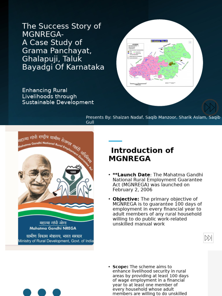 The Success Story of MGNREGA-A Case Study of PP | PDF