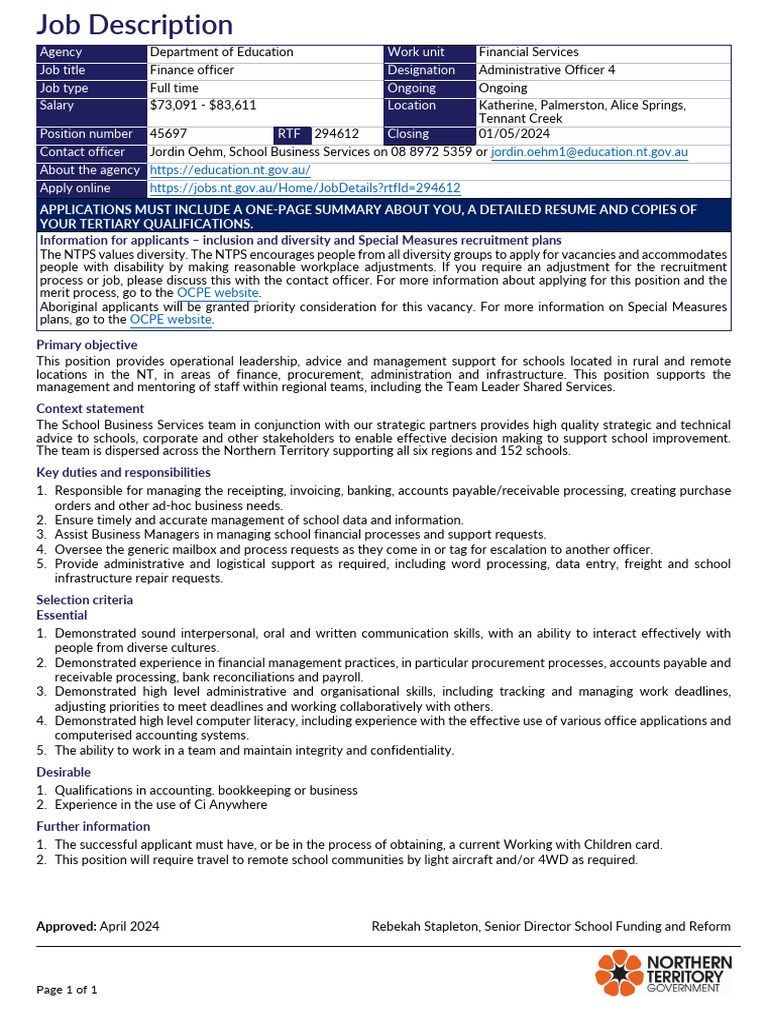 Job Description | PDF