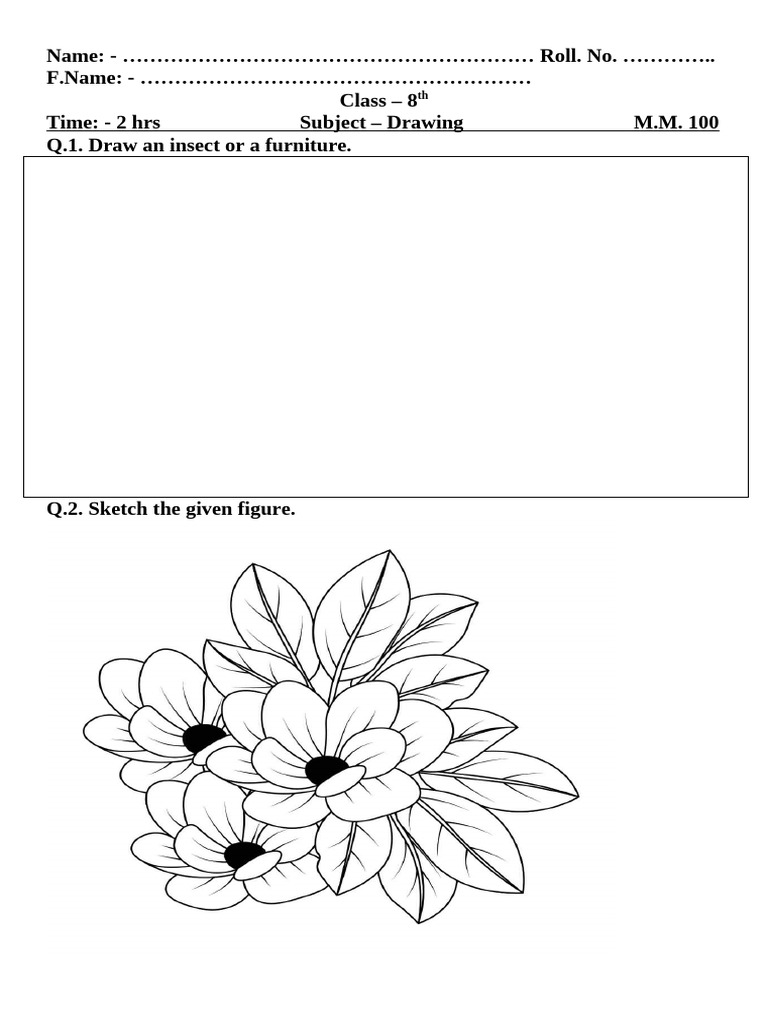 Class - 8th Paper Drawing | PDF | Home & Garden