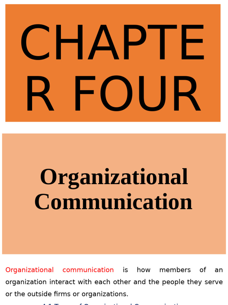 Business Communication CHAPTER FOUR Last (Autosaved) | PDF
