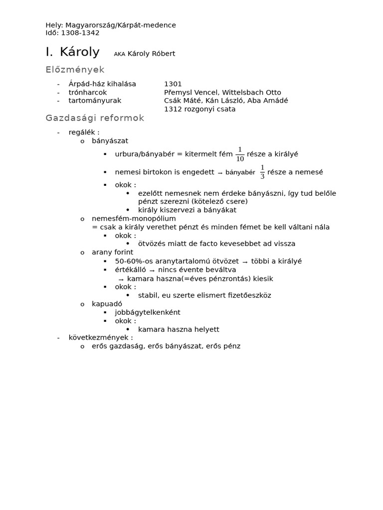 I. Károly | PDF