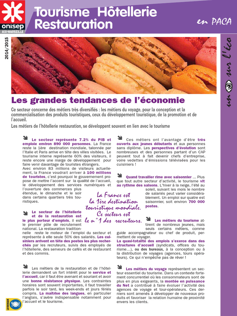 Tourisme Hotellerie Restauration | PDF