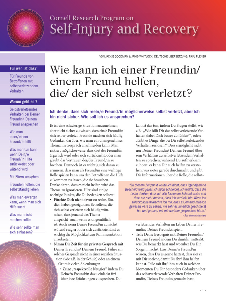 How Can I Help A Friend German | PDF