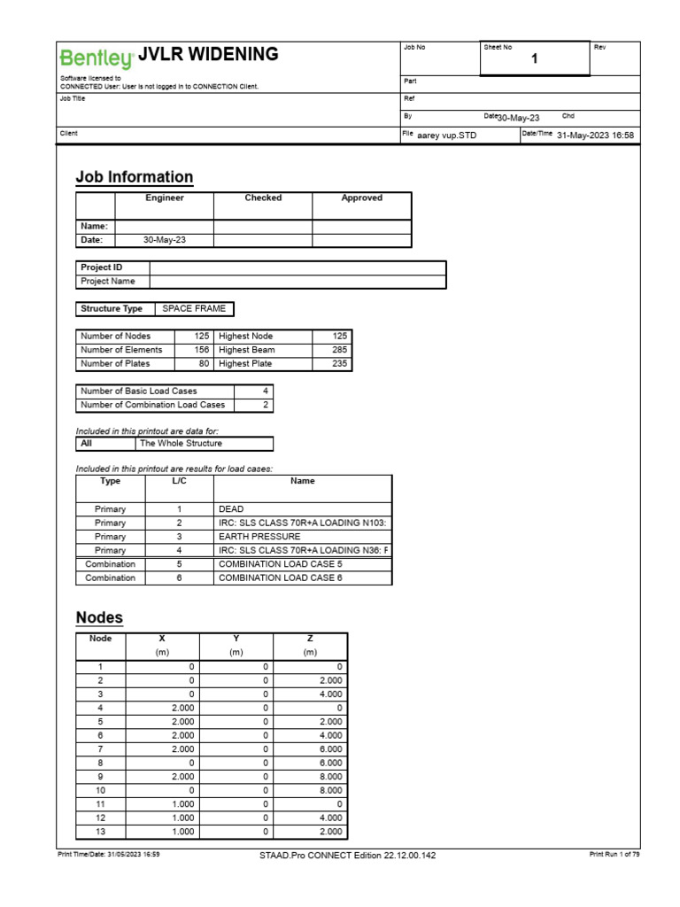 JVLR Widening STR Design Output | PDF